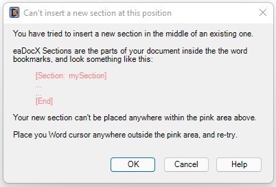 Sections and bookmarks - eaTeamWorks